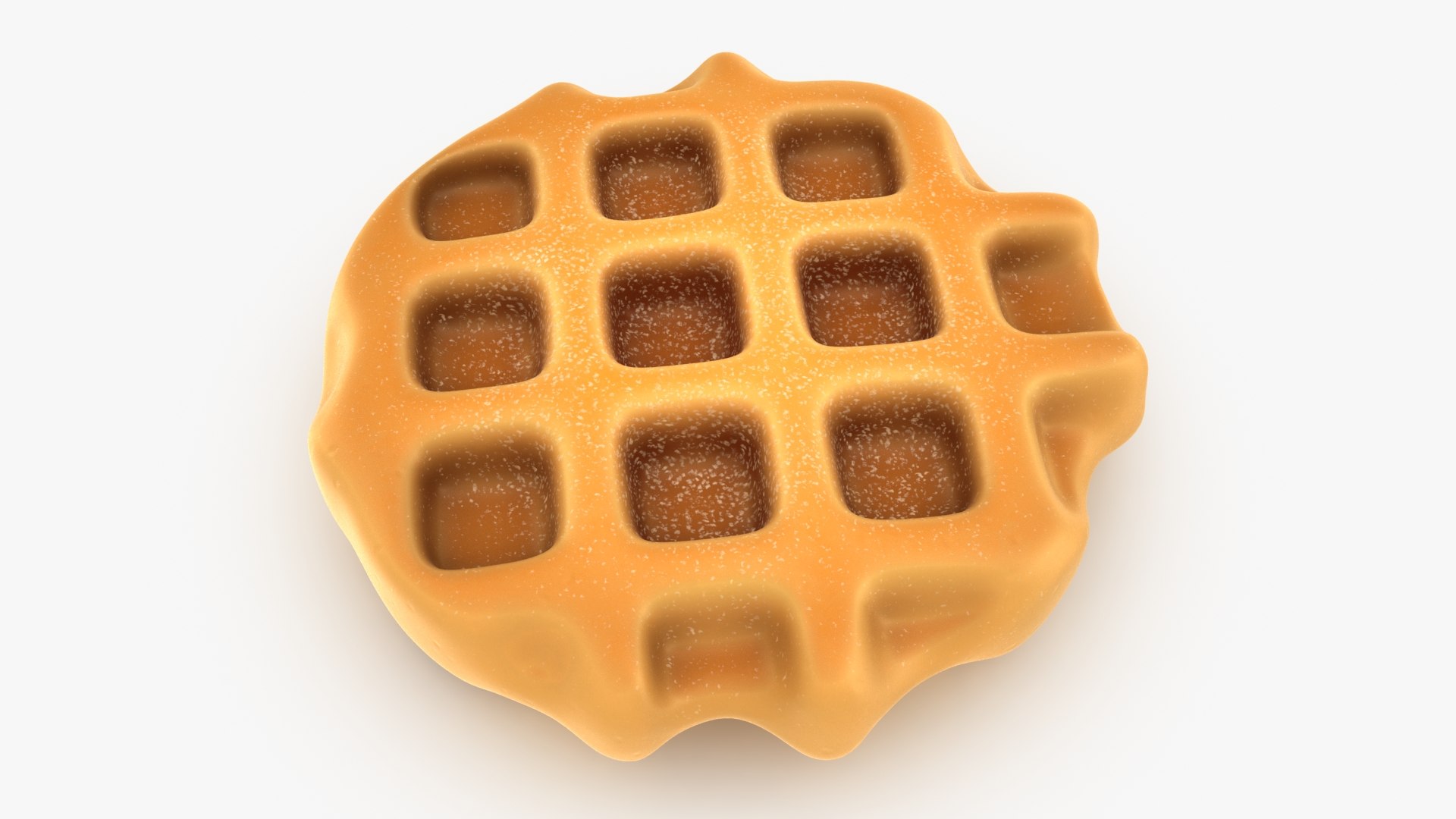 3D Waffle Cartoon Model - TurboSquid 1903852