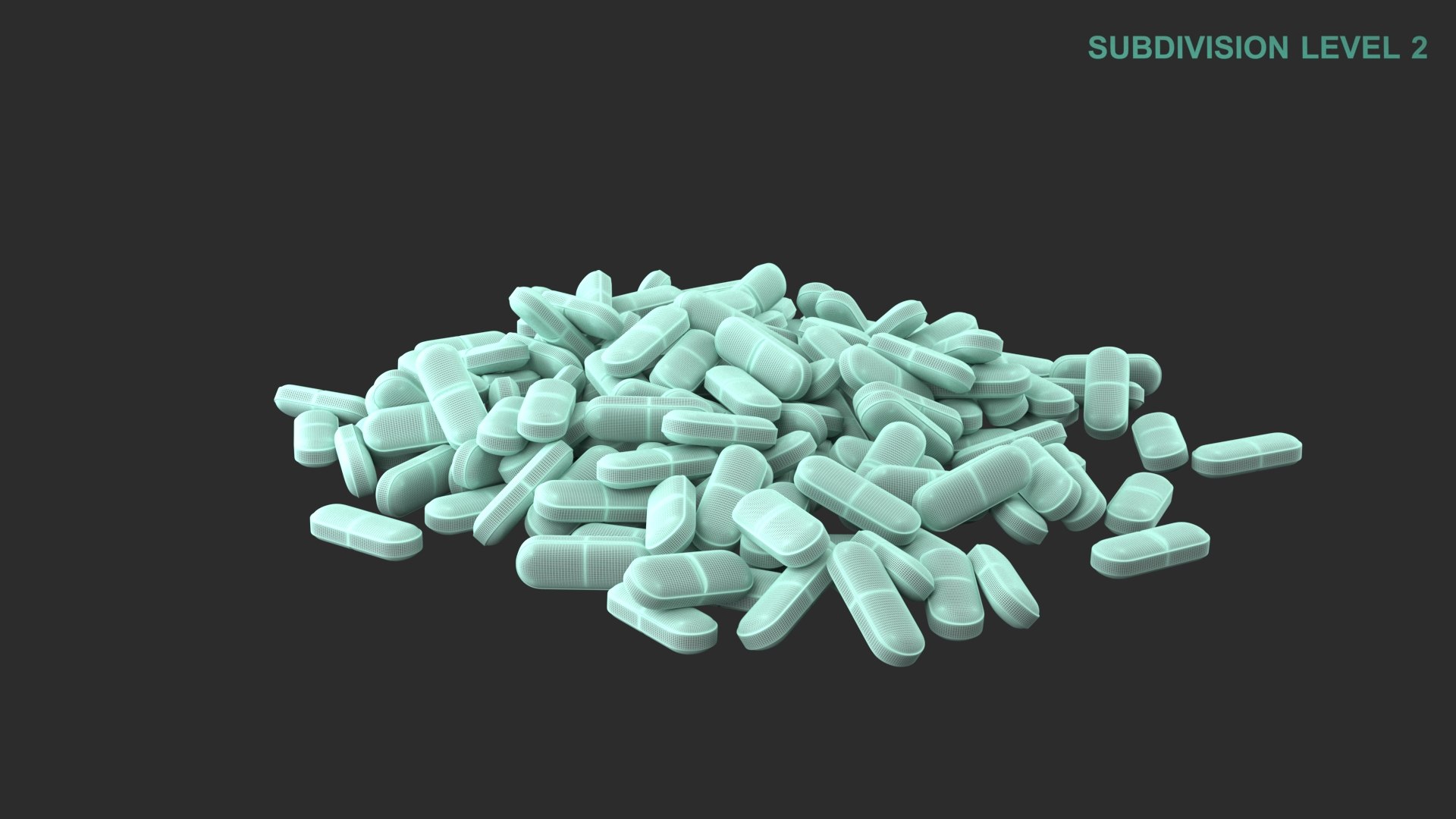 Pill Pile 3D model - TurboSquid 2151103