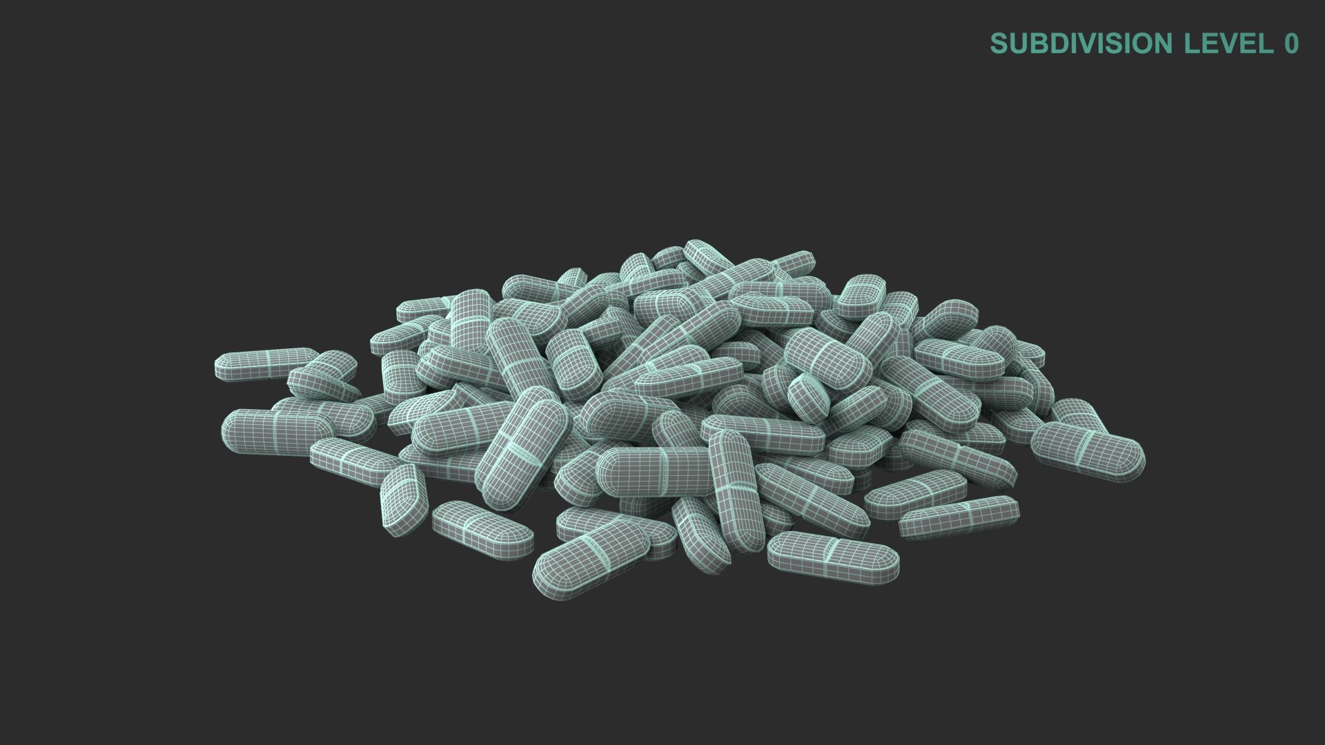 Pill Pile 3D model - TurboSquid 2151103
