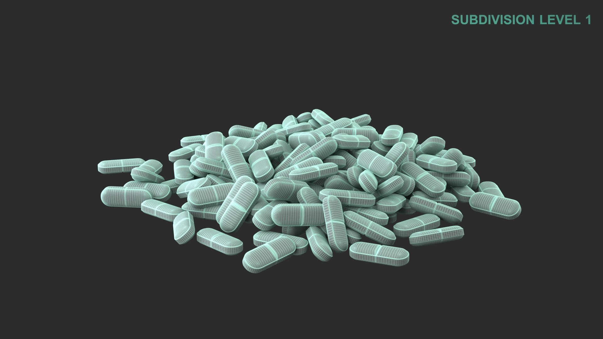 Pill Pile 3D model - TurboSquid 2151103