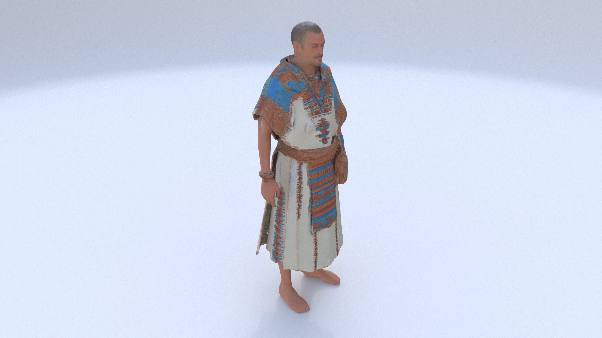 3D Aztec Merchants Outfit Model - TurboSquid 2328162