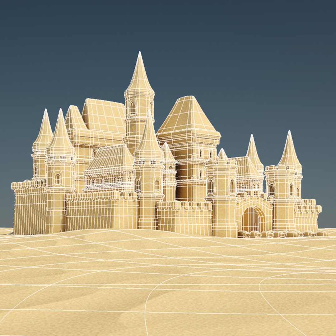 3d Model Sand Castle