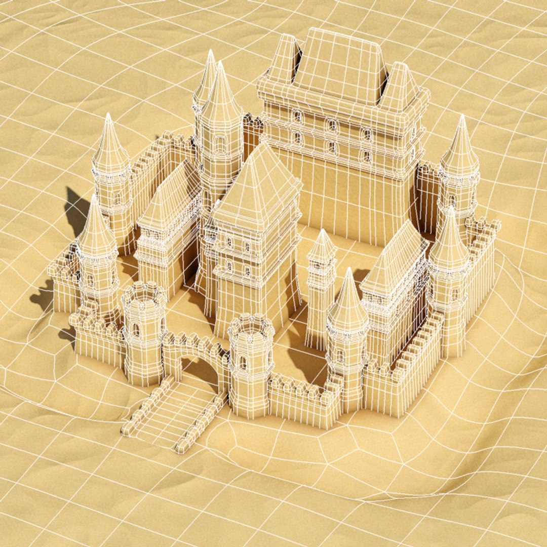 3d Model Sand Castle