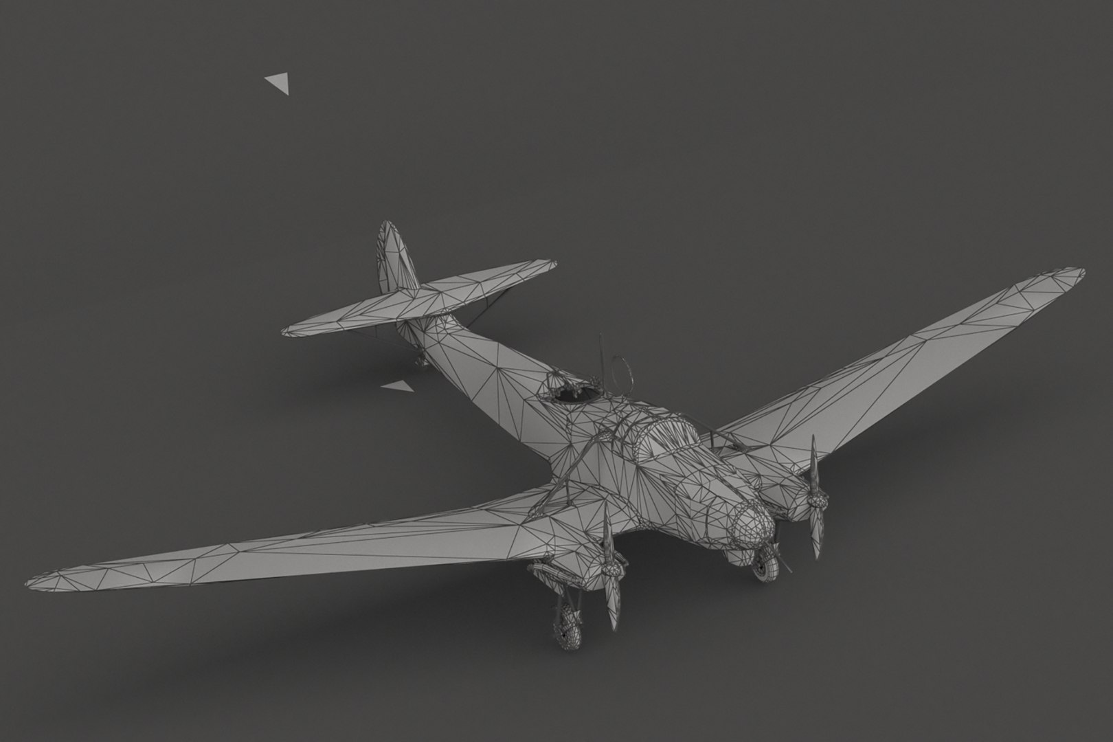 VINTAGE AIRPLANE - Focke-Wulf Fw 58 Weihe 3D model - TurboSquid 2029419