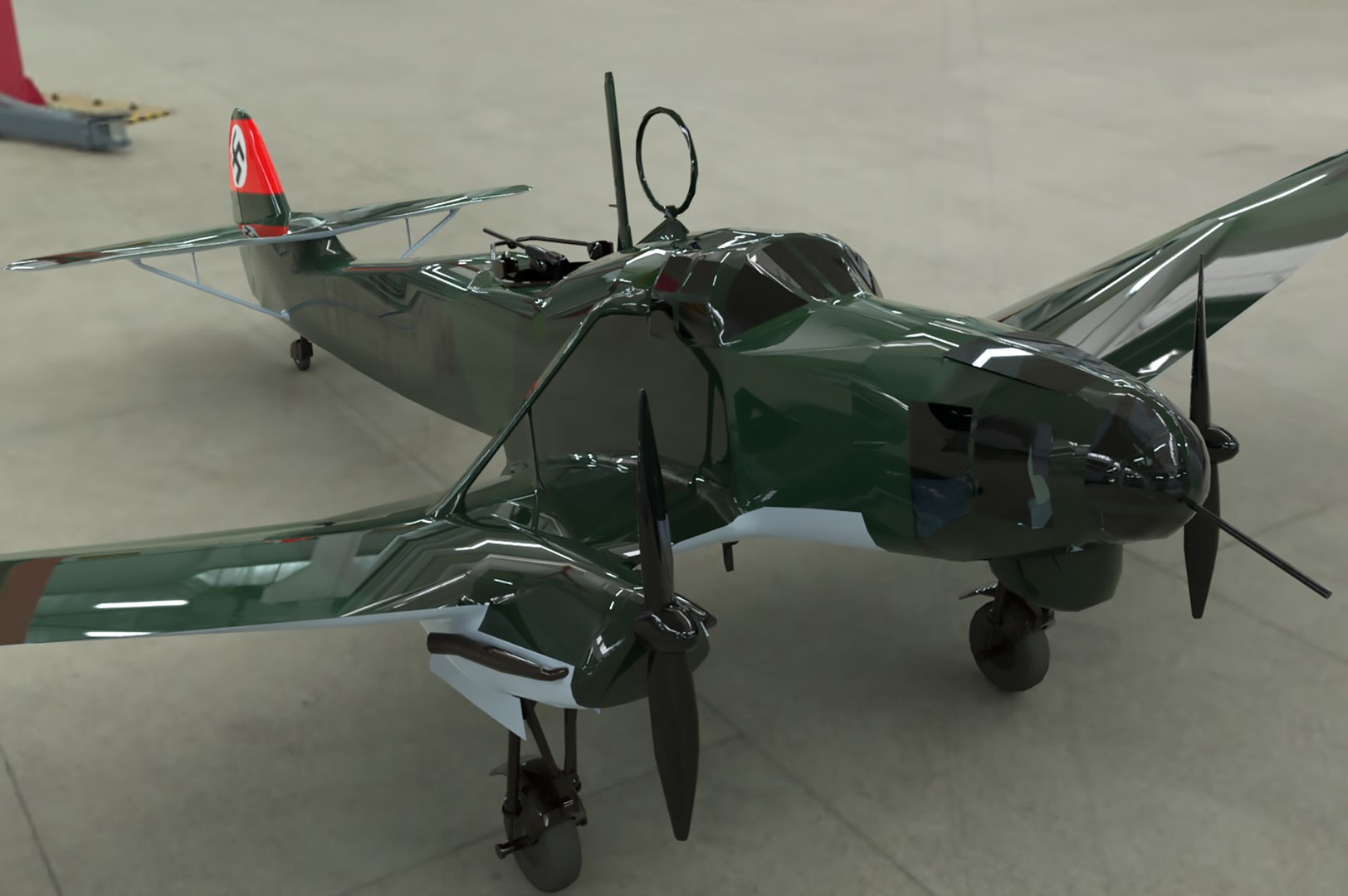 VINTAGE AIRPLANE - Focke-Wulf Fw 58 Weihe 3D model - TurboSquid 2029419