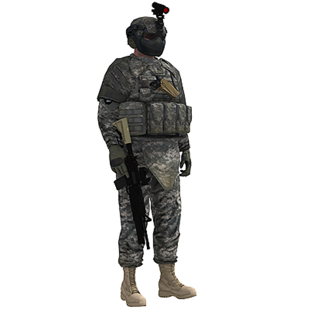 Army Infantry Iotv 3d Max