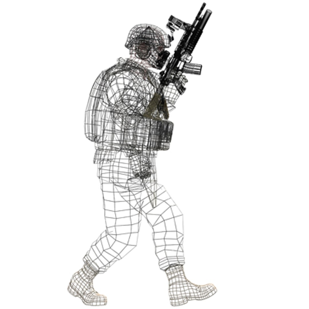 Army Infantry Iotv 3d Max