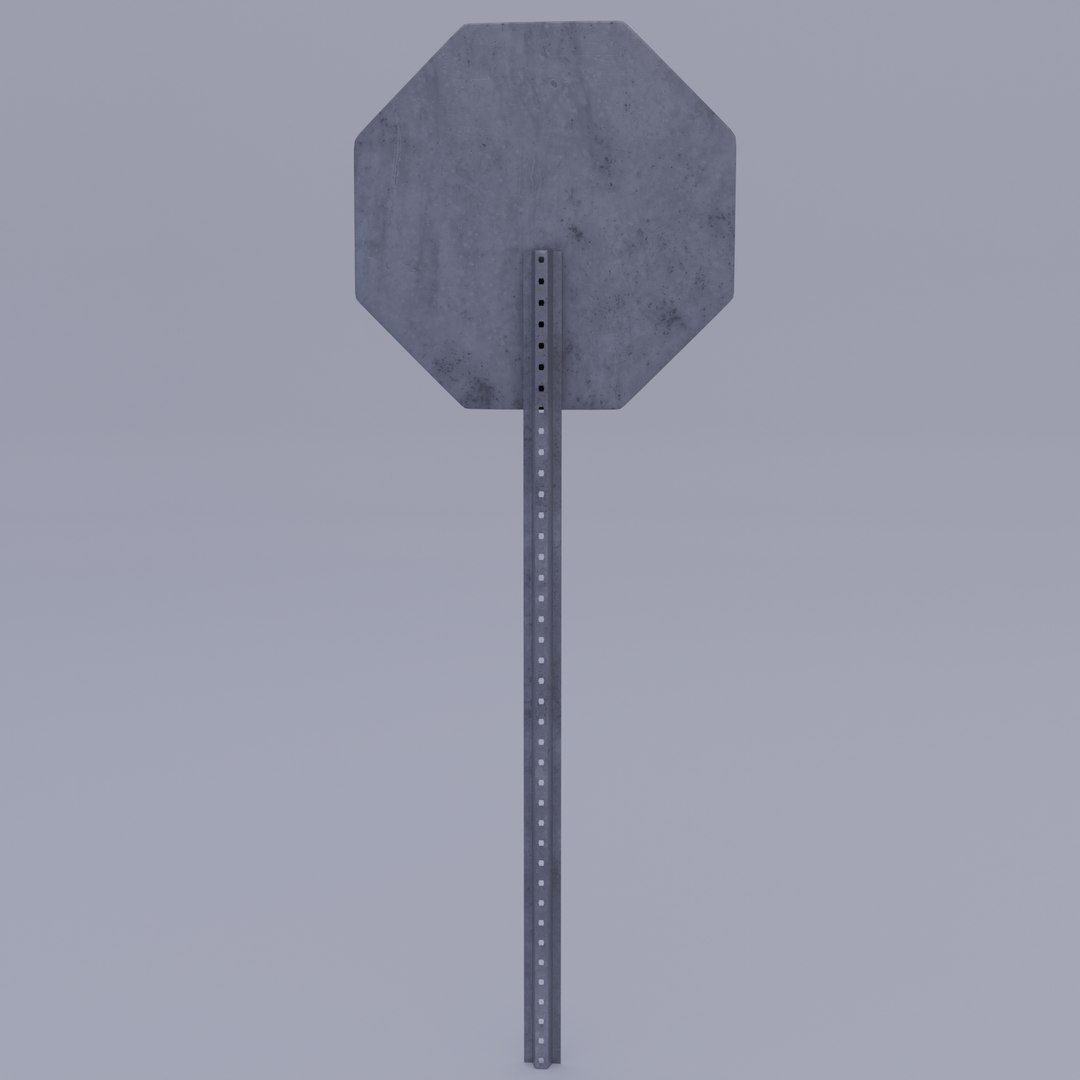 Stop Sign 3D Model - TurboSquid 2182136