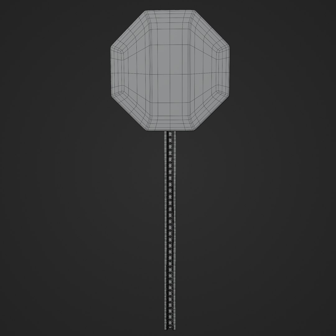 Stop Sign 3D Model - TurboSquid 2182136