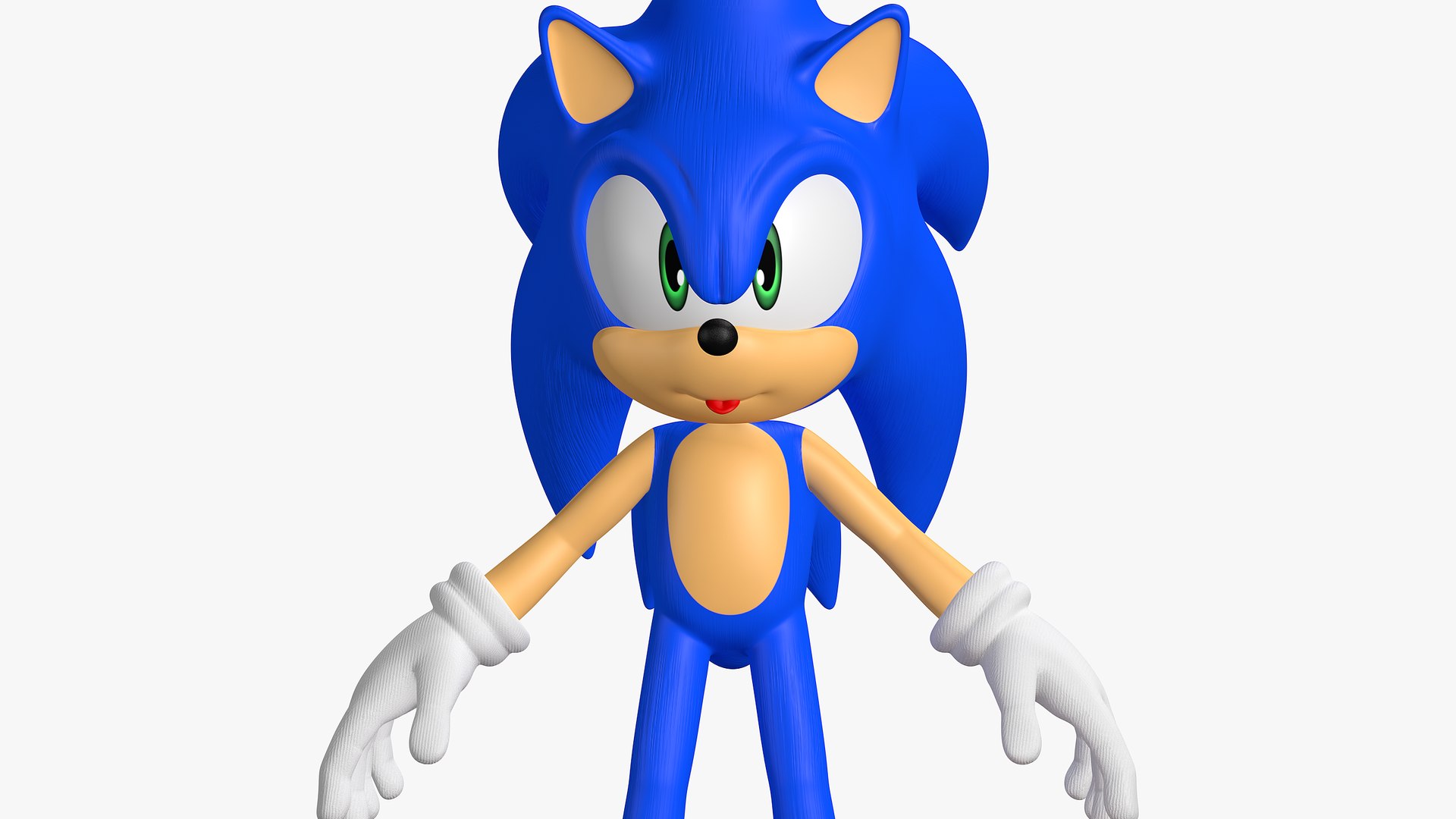 Cinematic Sonic the Hedgehog Character 8K model - TurboSquid 2119297