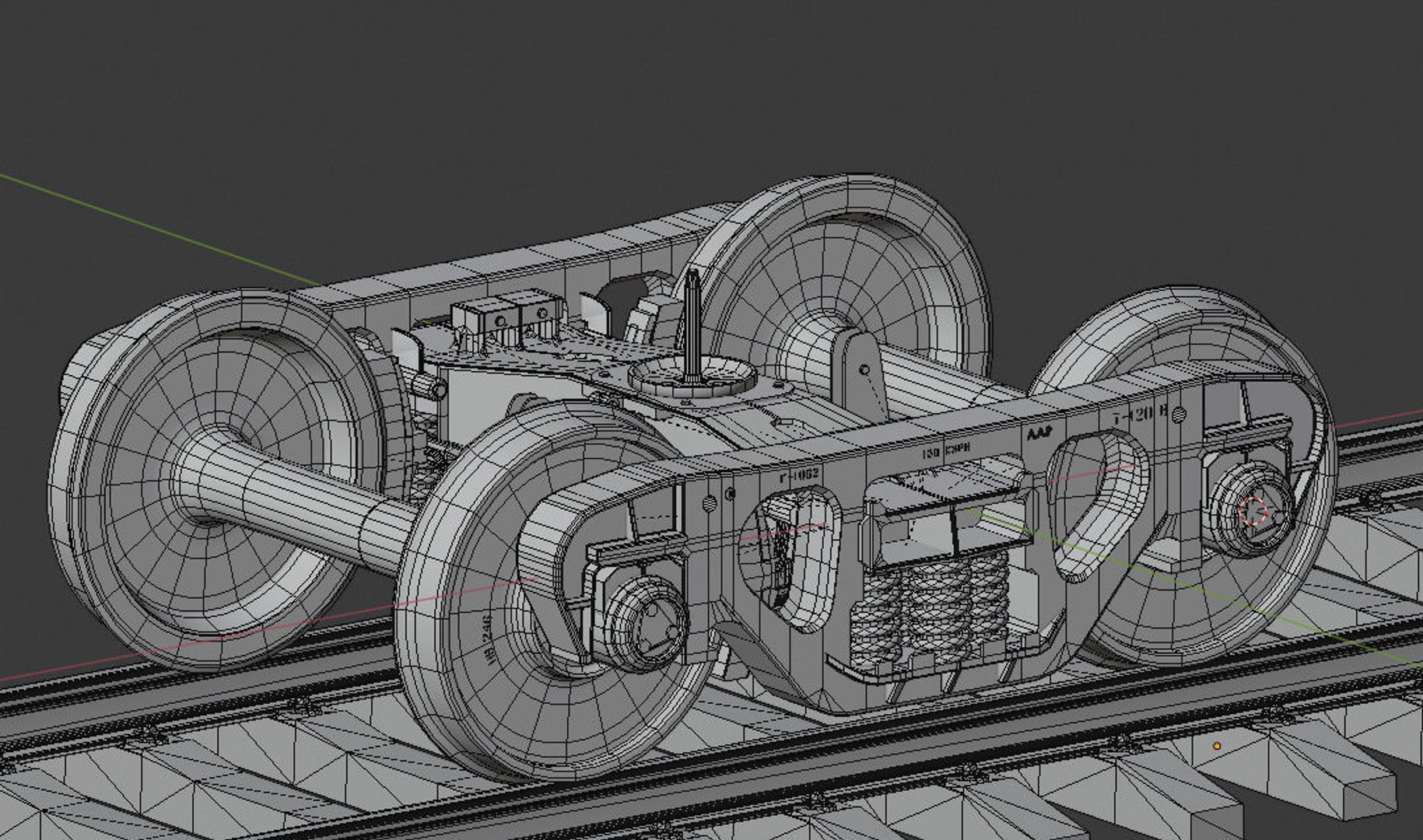Railway Bogie 3D - TurboSquid 1494265