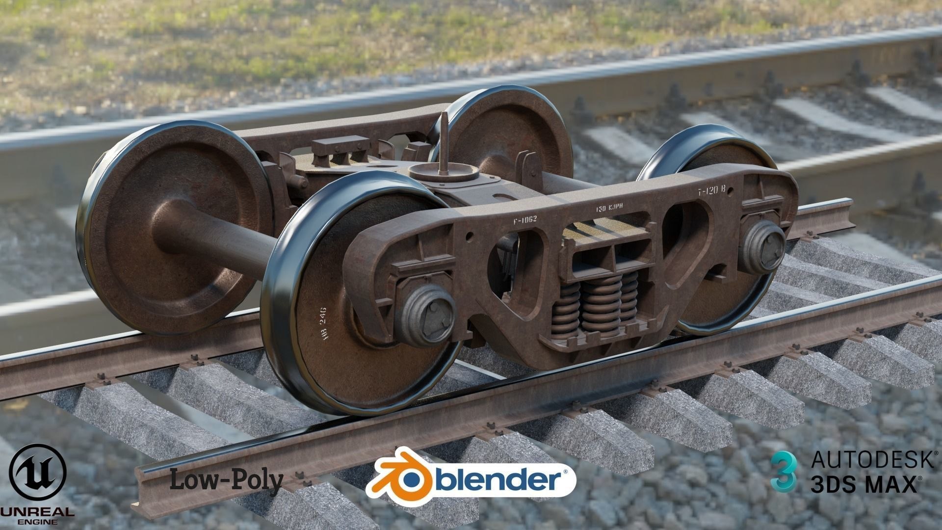 Railway Bogie 3D - TurboSquid 1494265