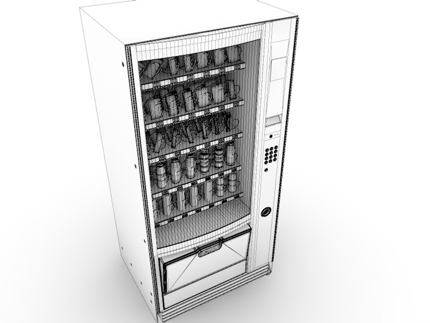 Food Vending Machine 3d 3ds