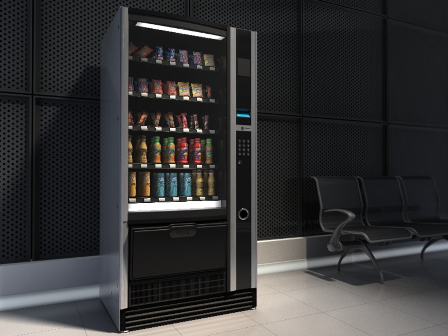 Food Vending Machine 3d 3ds