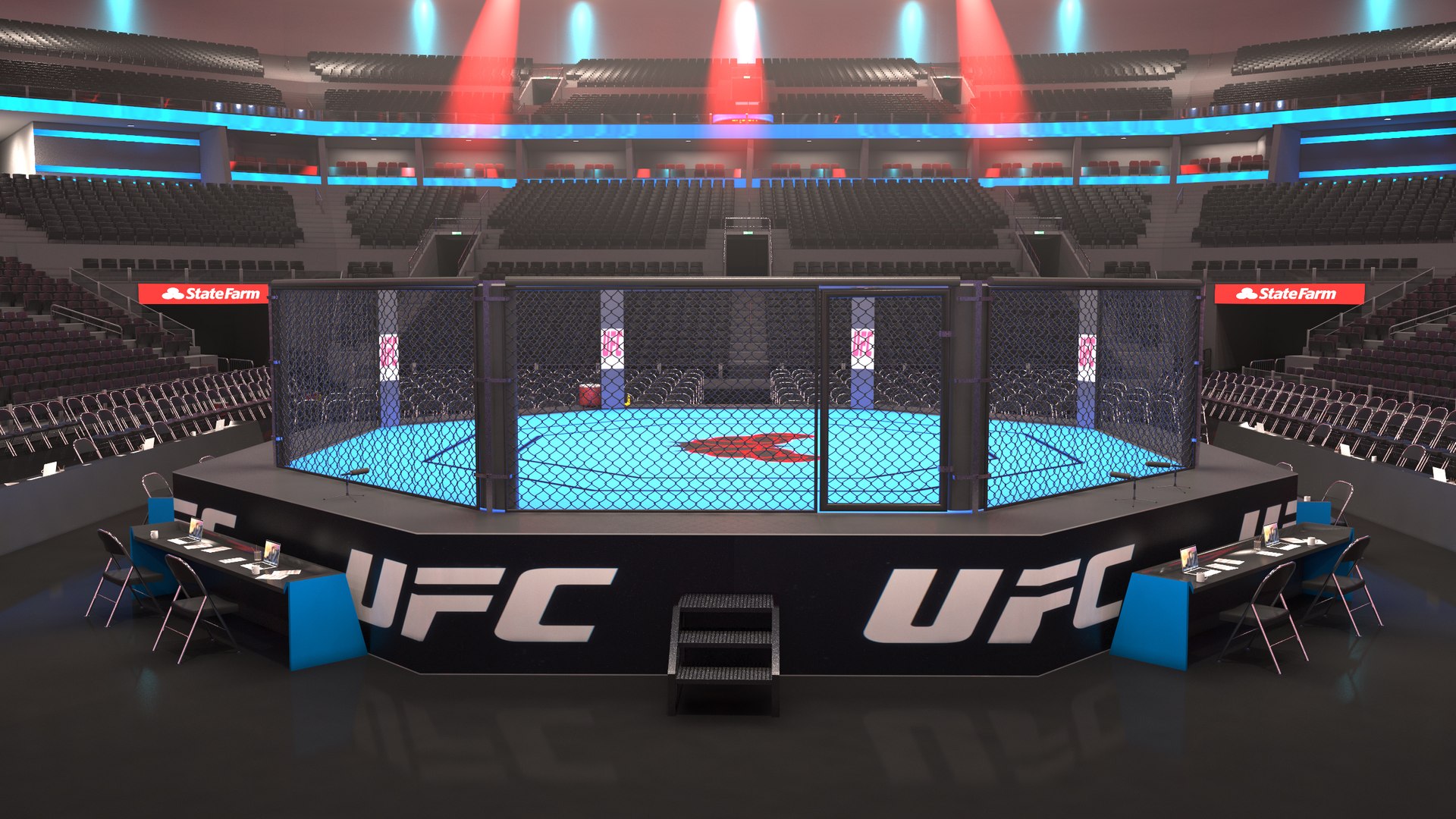 3D Stadium Interior Ufc - TurboSquid 1583902