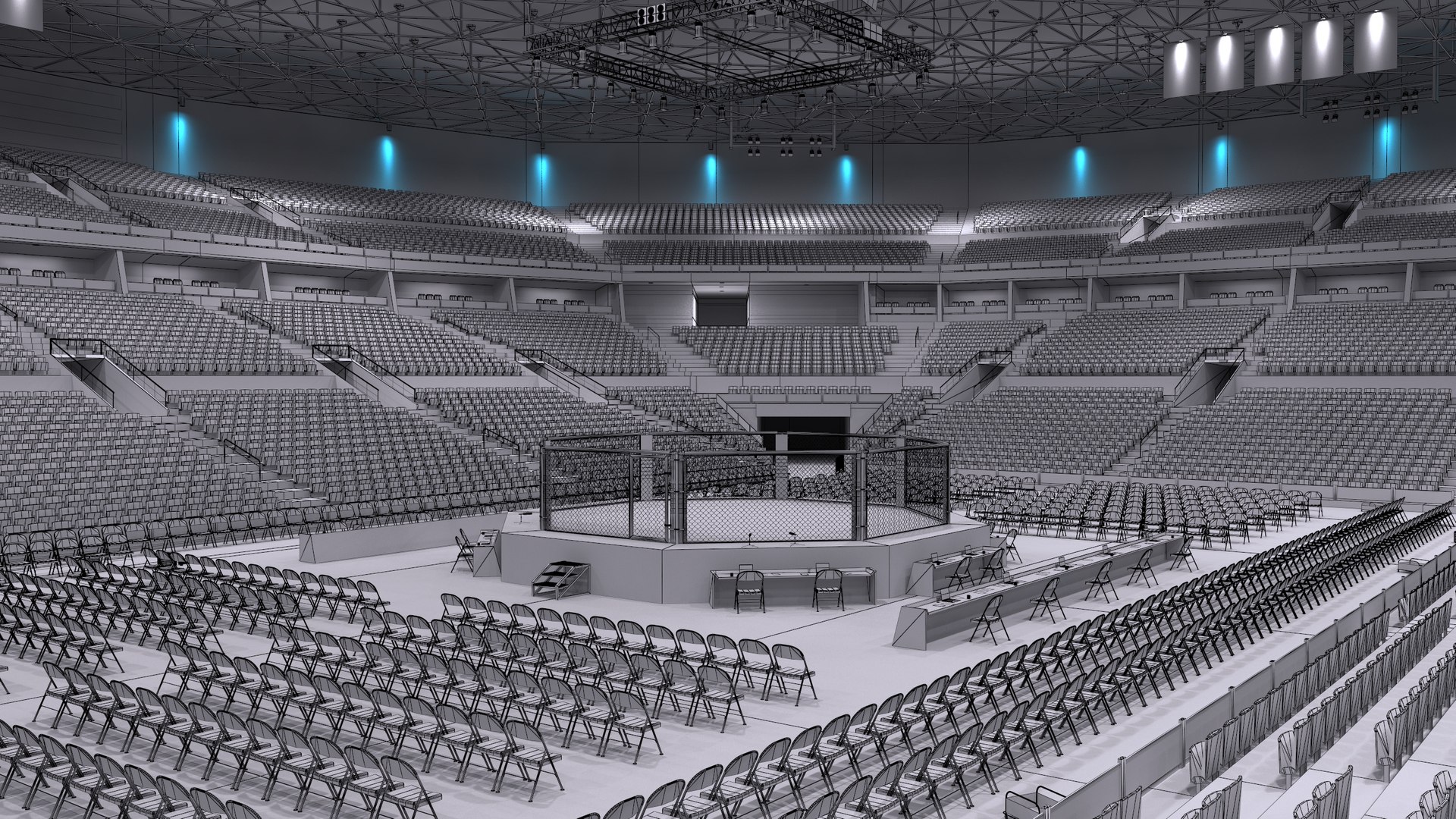 3D stadium interior ufc - TurboSquid 1583902