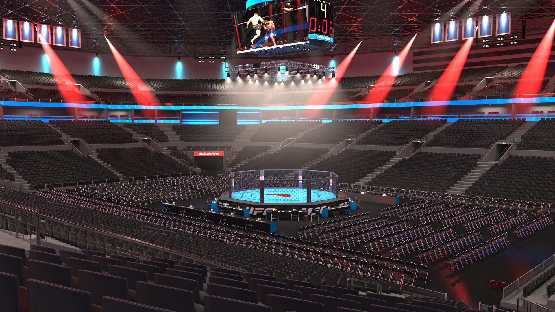 3D Stadium Interior Ufc - TurboSquid 1583902