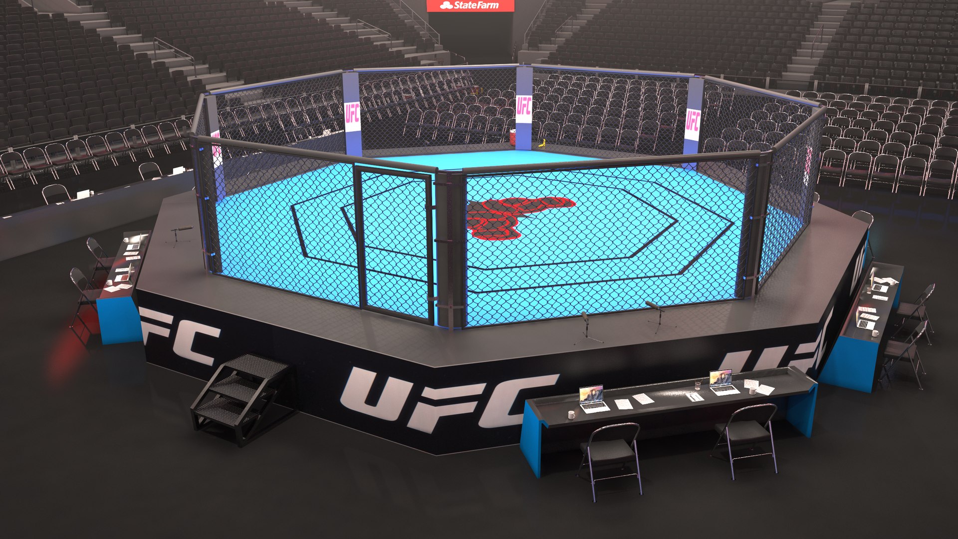 3D Stadium Interior Ufc - TurboSquid 1583902