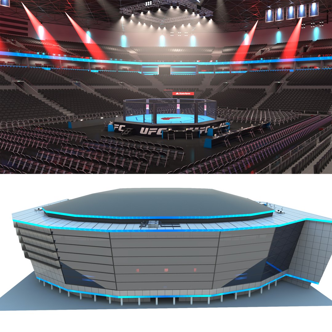 3D stadium interior ufc - TurboSquid 1583902