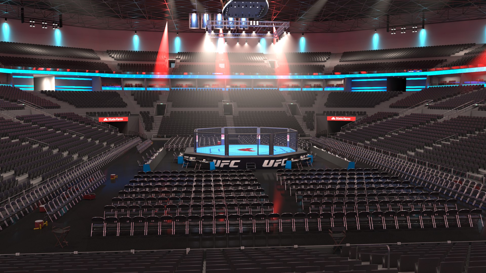 3D Stadium Interior Ufc - TurboSquid 1583902