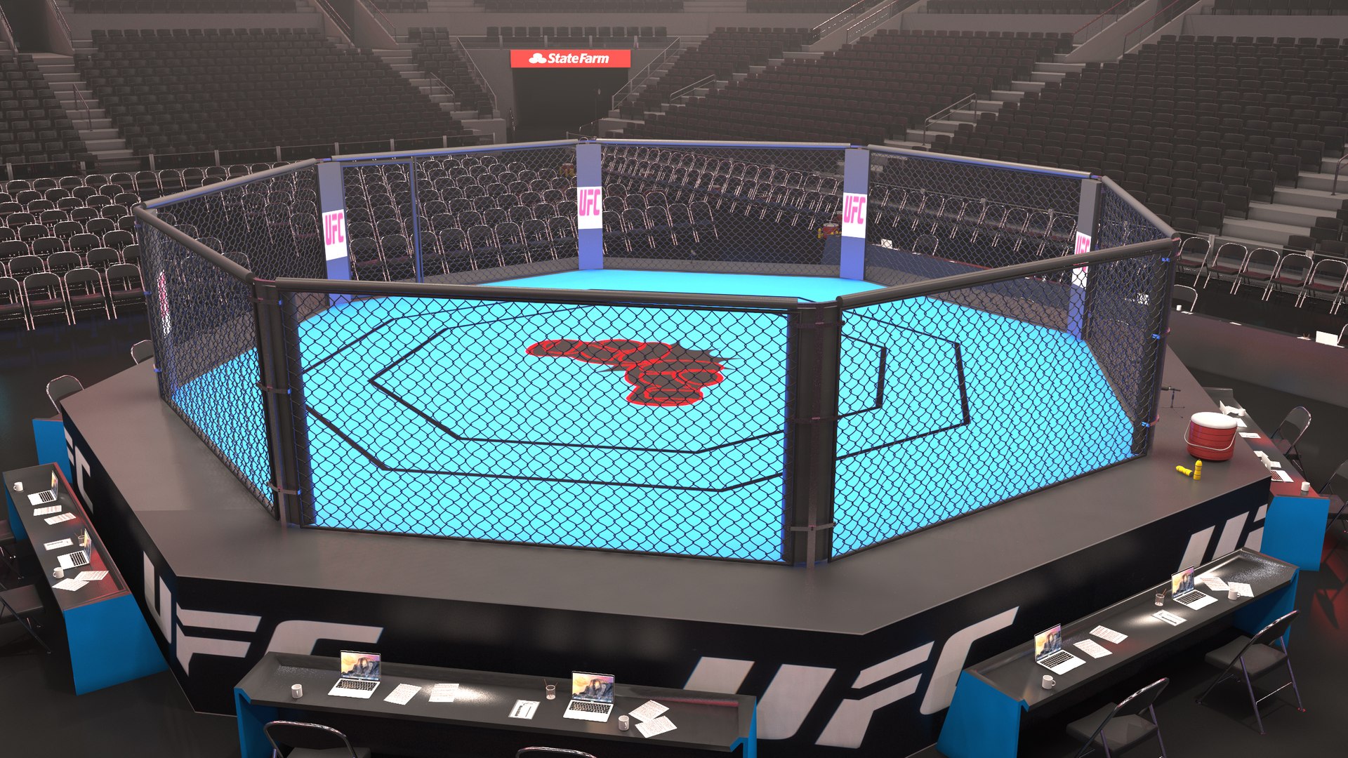 3D Stadium Interior Ufc - TurboSquid 1583902