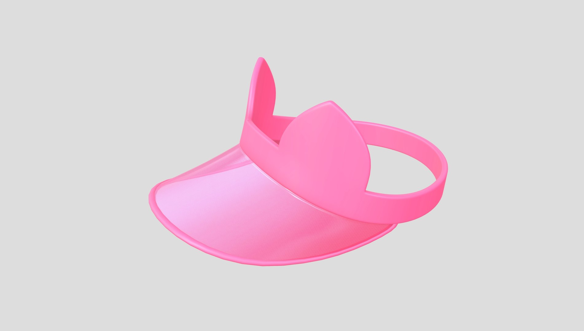 Hat010 Cat Visor Cap 3D Model - TurboSquid 1993999