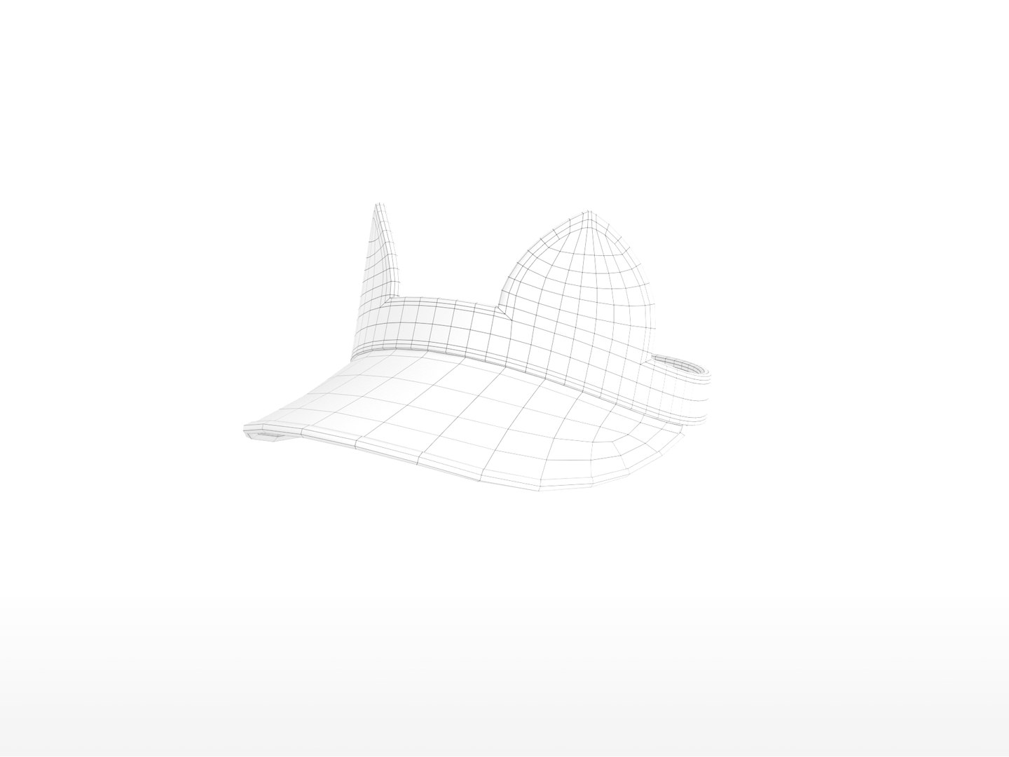 Hat010 Cat Visor Cap 3D Model - TurboSquid 1993999