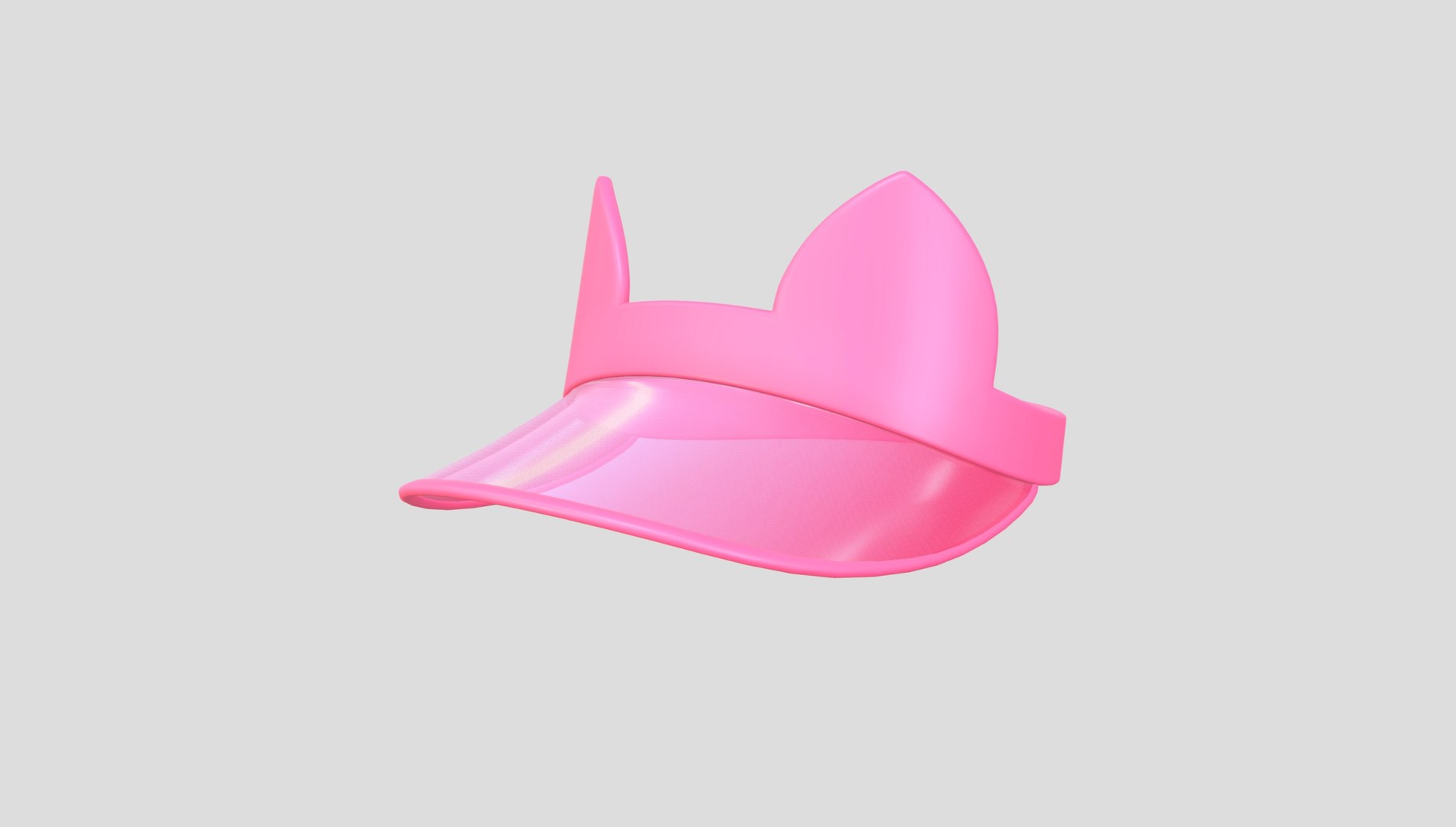 Hat010 Cat Visor Cap 3D Model - TurboSquid 1993999