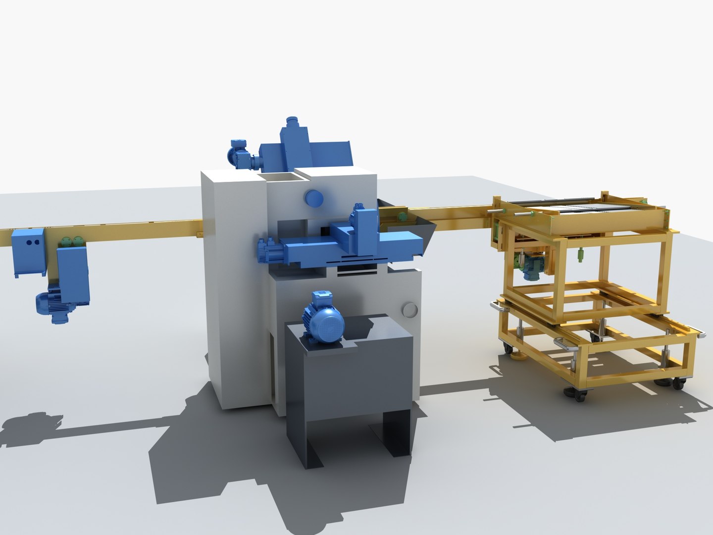 3D Industrial Equipment 15 - Fully Automatic Feeding System and ...
