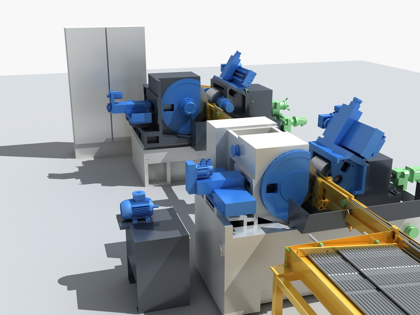 3D Industrial Equipment 15 - Fully Automatic Feeding System and ...