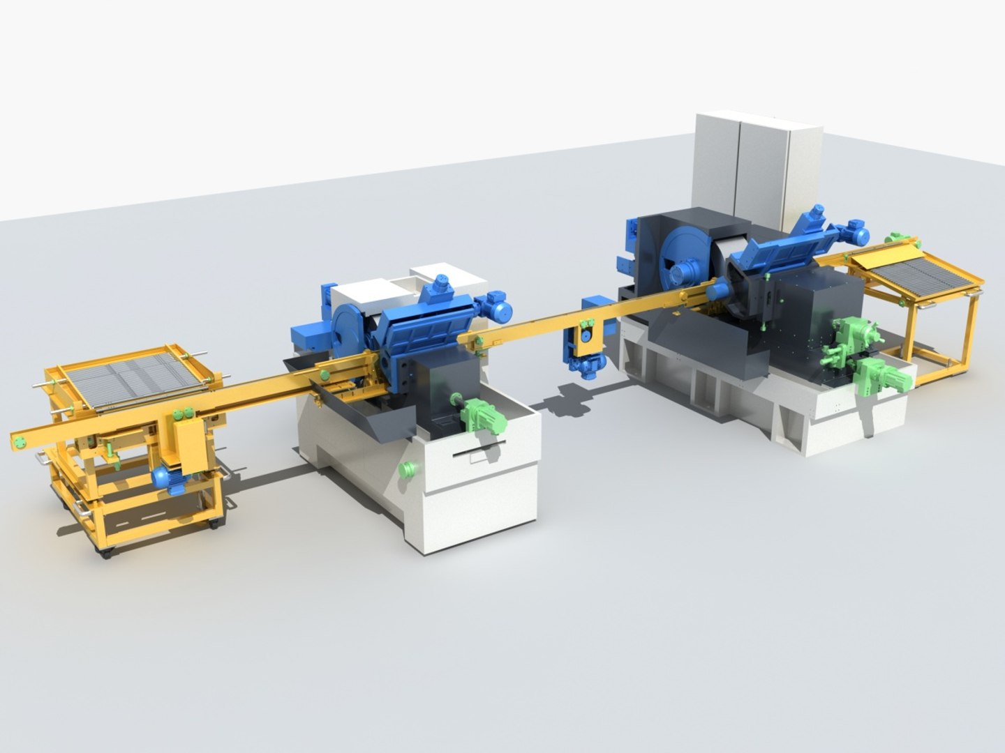 3D Industrial Equipment 15 - Fully Automatic Feeding System and ...