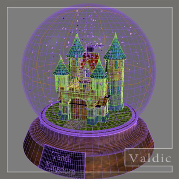 max snow globe castle