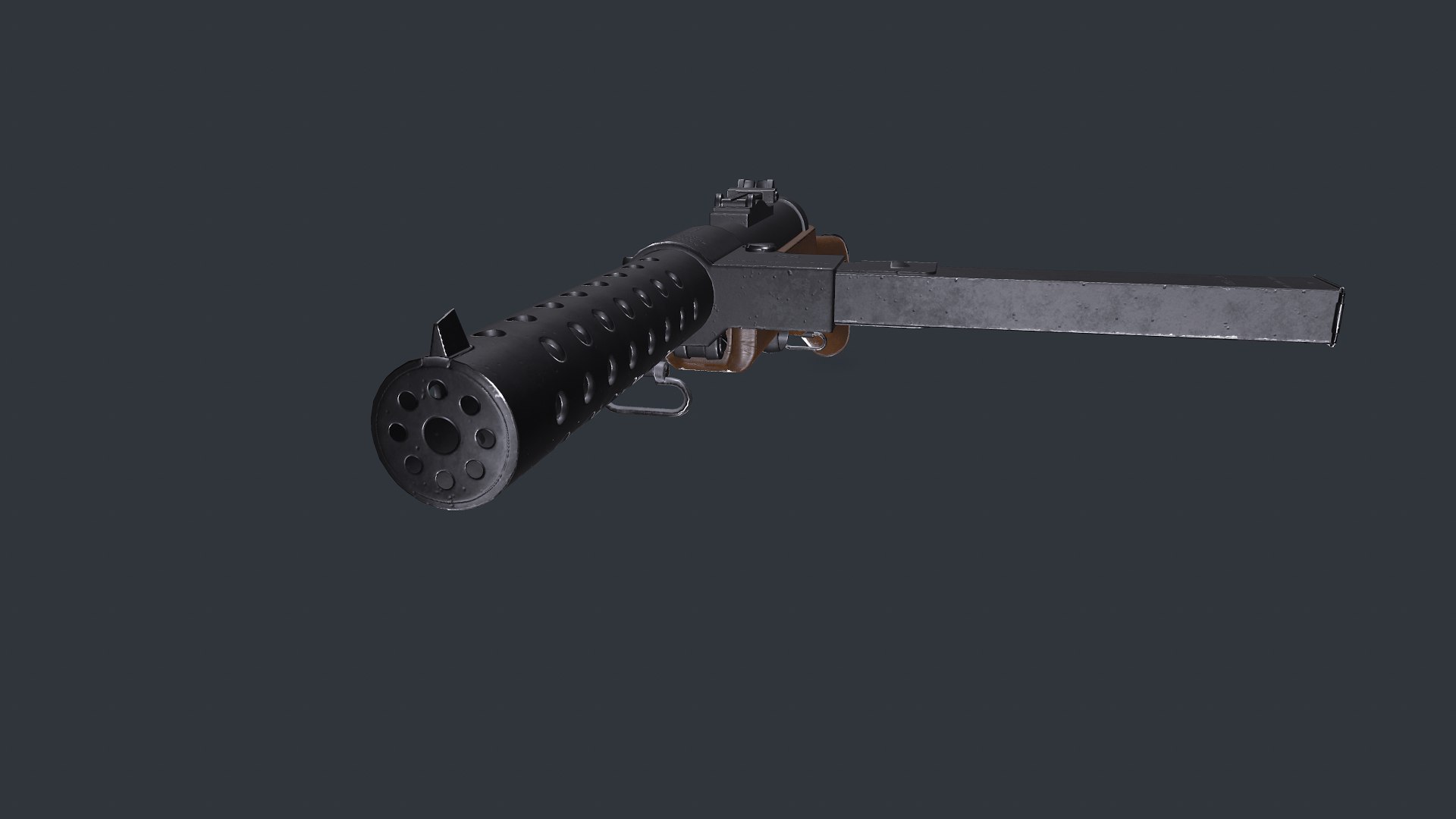 3D MP 28 Submachine Gun Low-poly PBR - TurboSquid 2080080