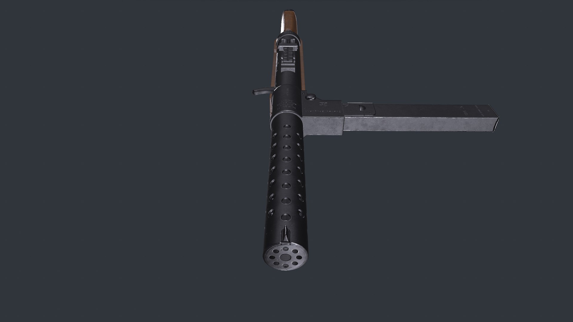 3D MP 28 Submachine Gun Low-poly PBR - TurboSquid 2080080