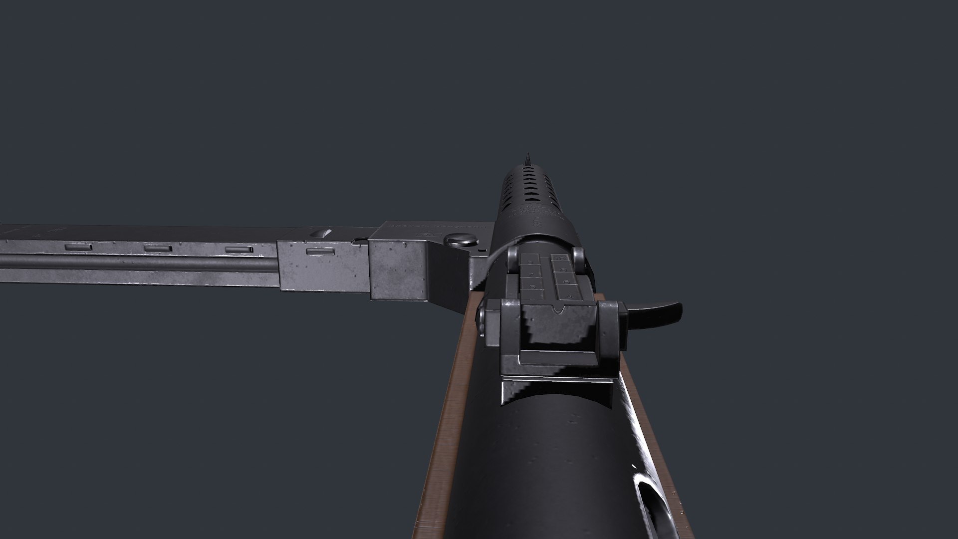 3D MP 28 Submachine Gun Low-poly PBR - TurboSquid 2080080