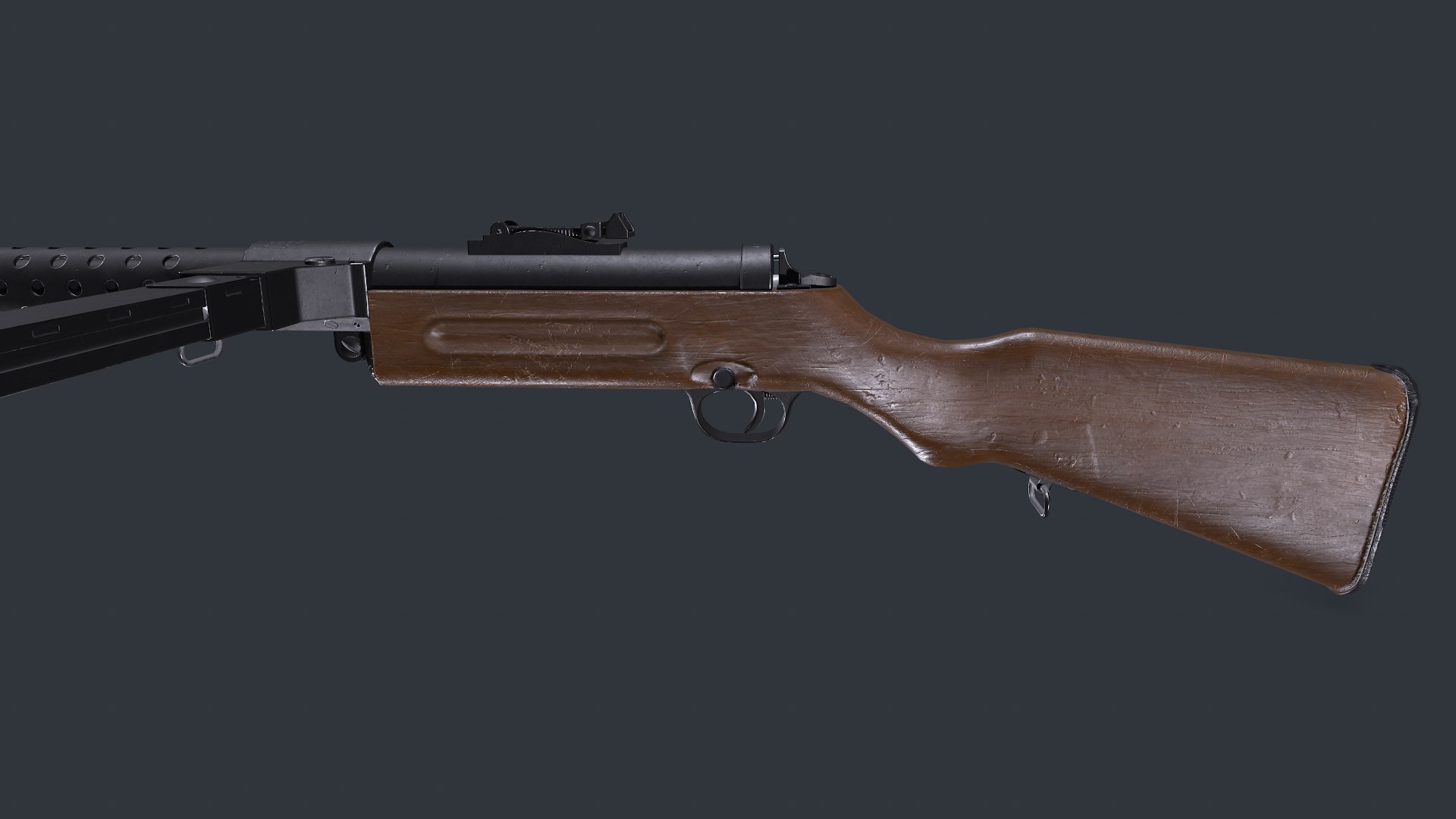 3D MP 28 Submachine Gun Low-poly PBR - TurboSquid 2080080