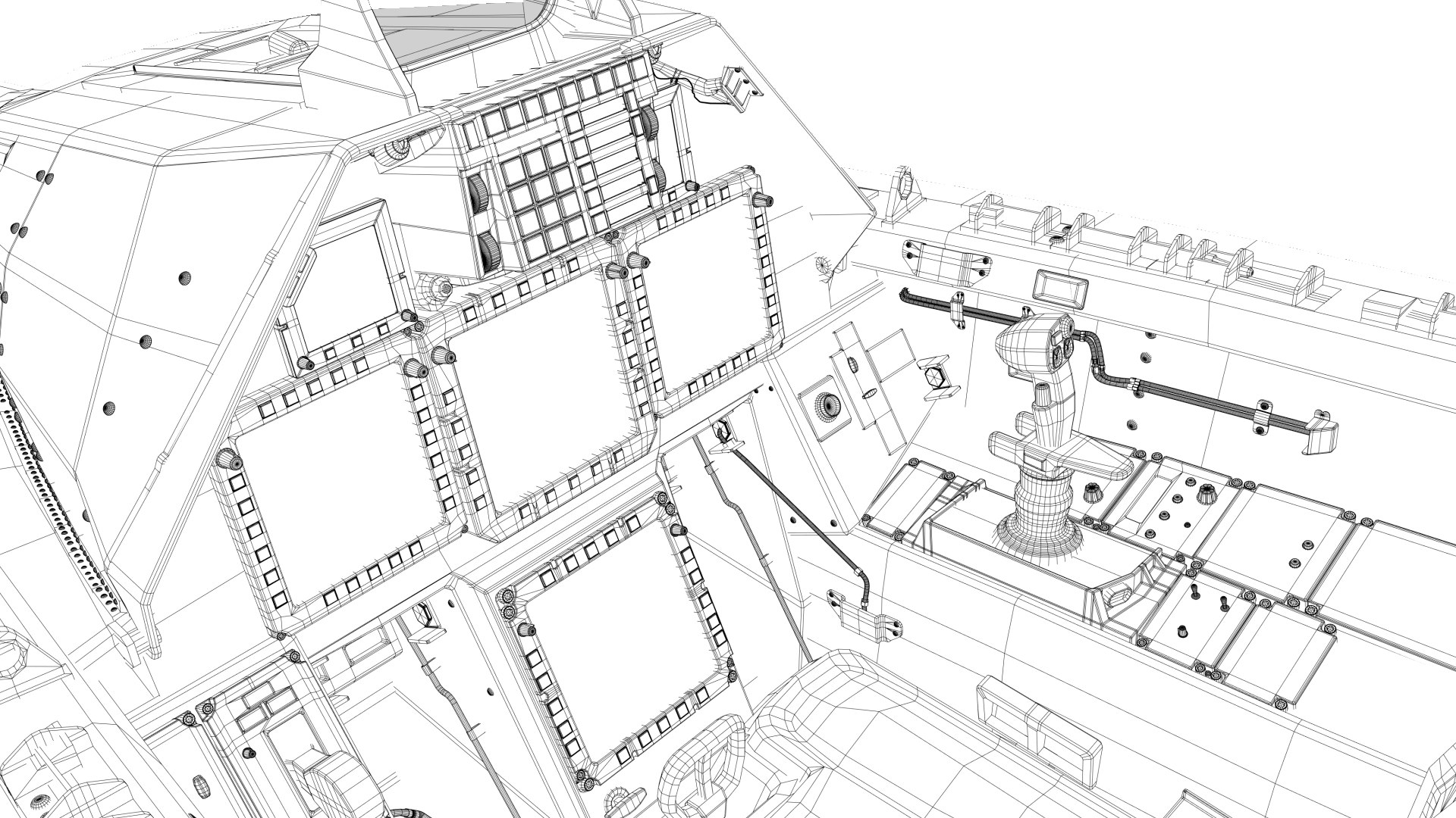F-22 RAPTOR - Realistic Cockpit Interior REALTIME 3D Model - TurboSquid ...