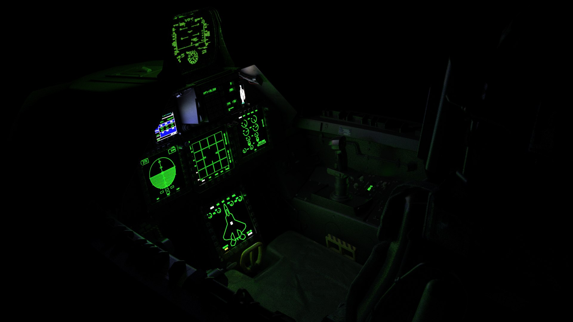 F-22 RAPTOR - Realistic Cockpit Interior REALTIME 3D Model - TurboSquid ...