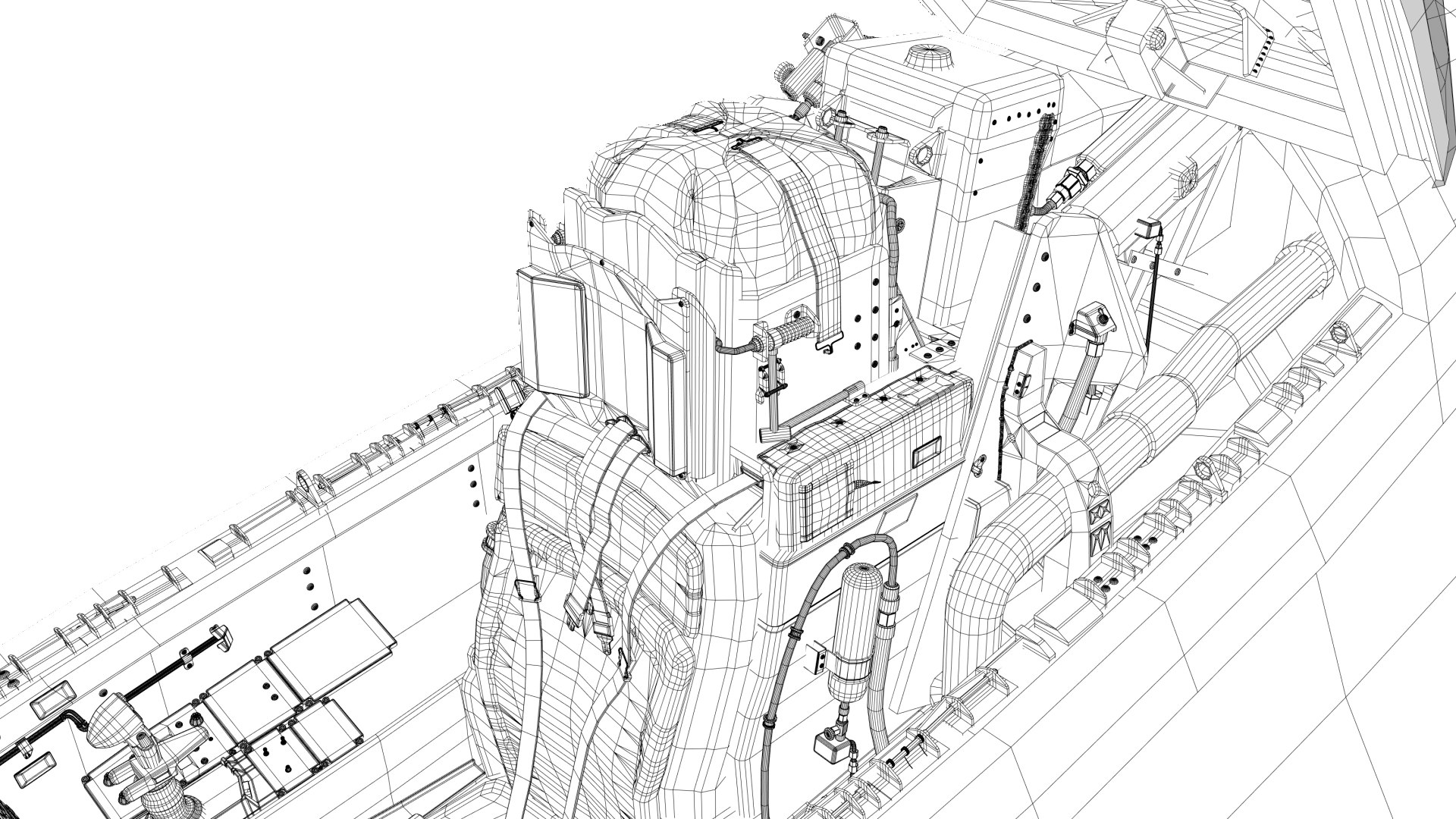 F-22 RAPTOR - Realistic Cockpit Interior REALTIME 3D Model - TurboSquid ...