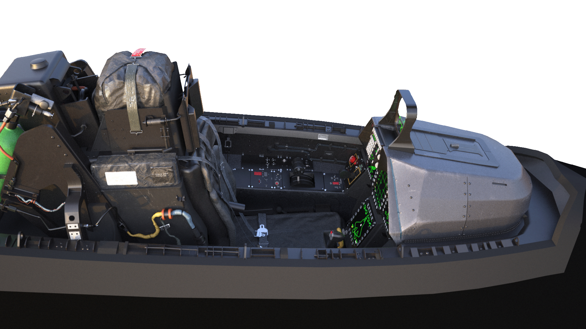 F-22 RAPTOR - Realistic Cockpit Interior REALTIME 3D Model - TurboSquid ...