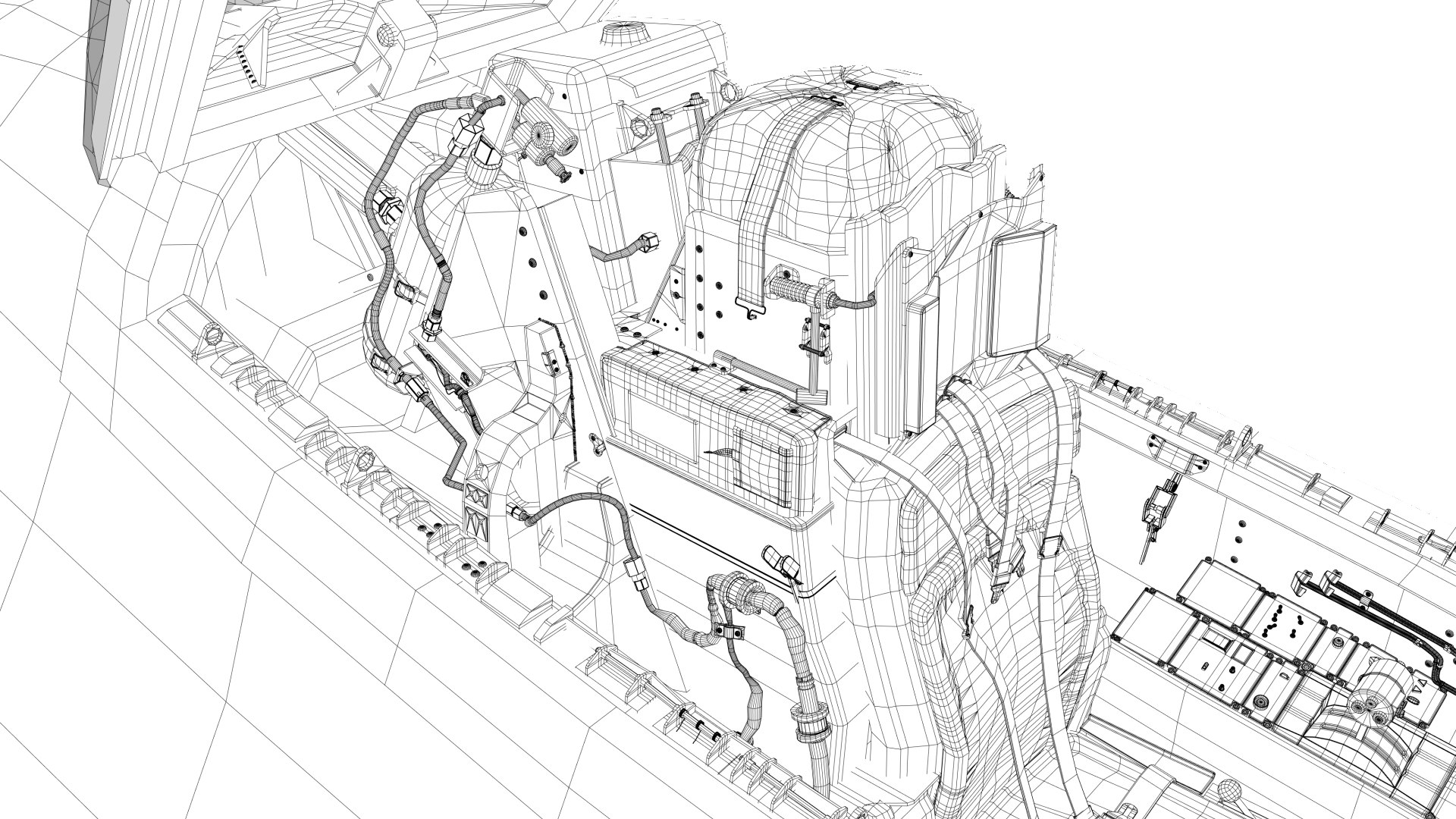 F-22 RAPTOR - Realistic Cockpit Interior REALTIME 3D Model - TurboSquid ...