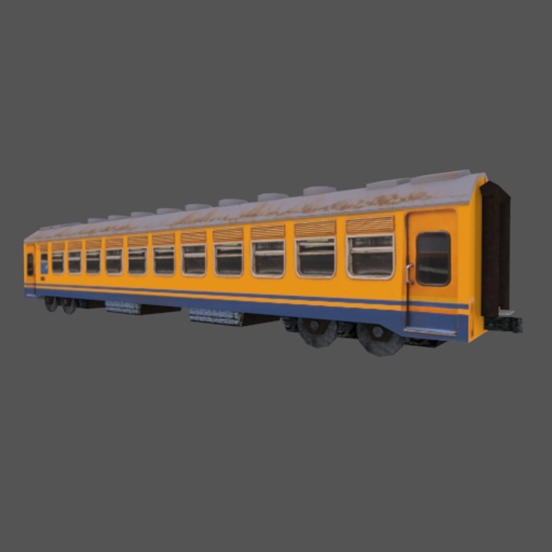 Economy class train wagon 3D - TurboSquid 1463622