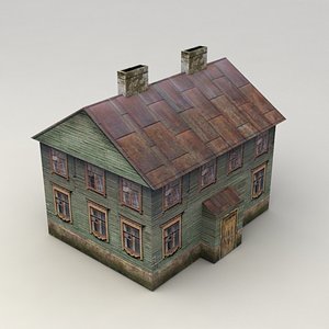 3d model rural house