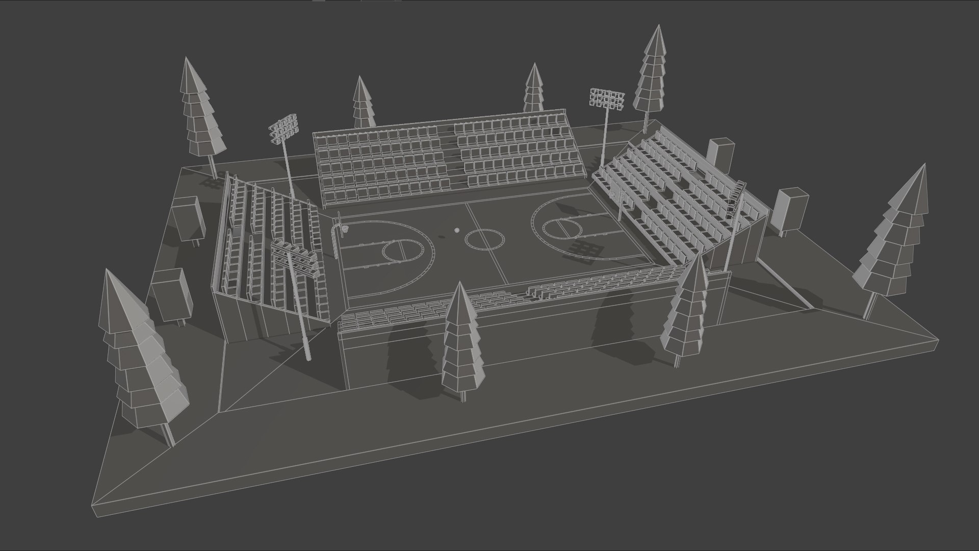 3D Low Poly Basketball - TurboSquid 2313023