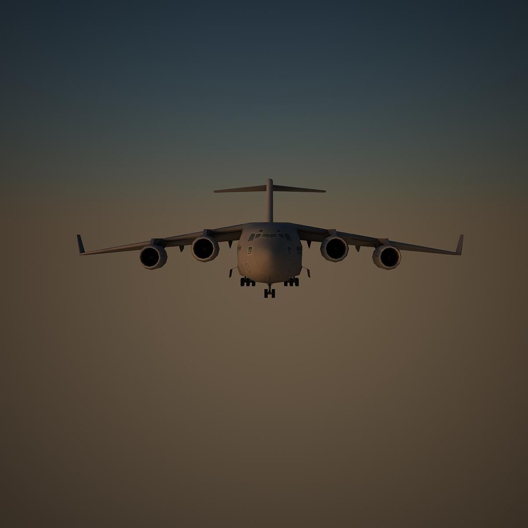 3d Boeing Rnl Military Transport Model