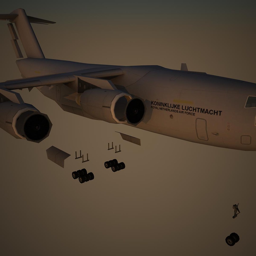 3d Boeing Rnl Military Transport Model