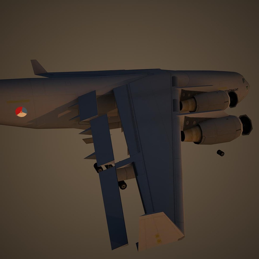 3d Boeing Rnl Military Transport Model