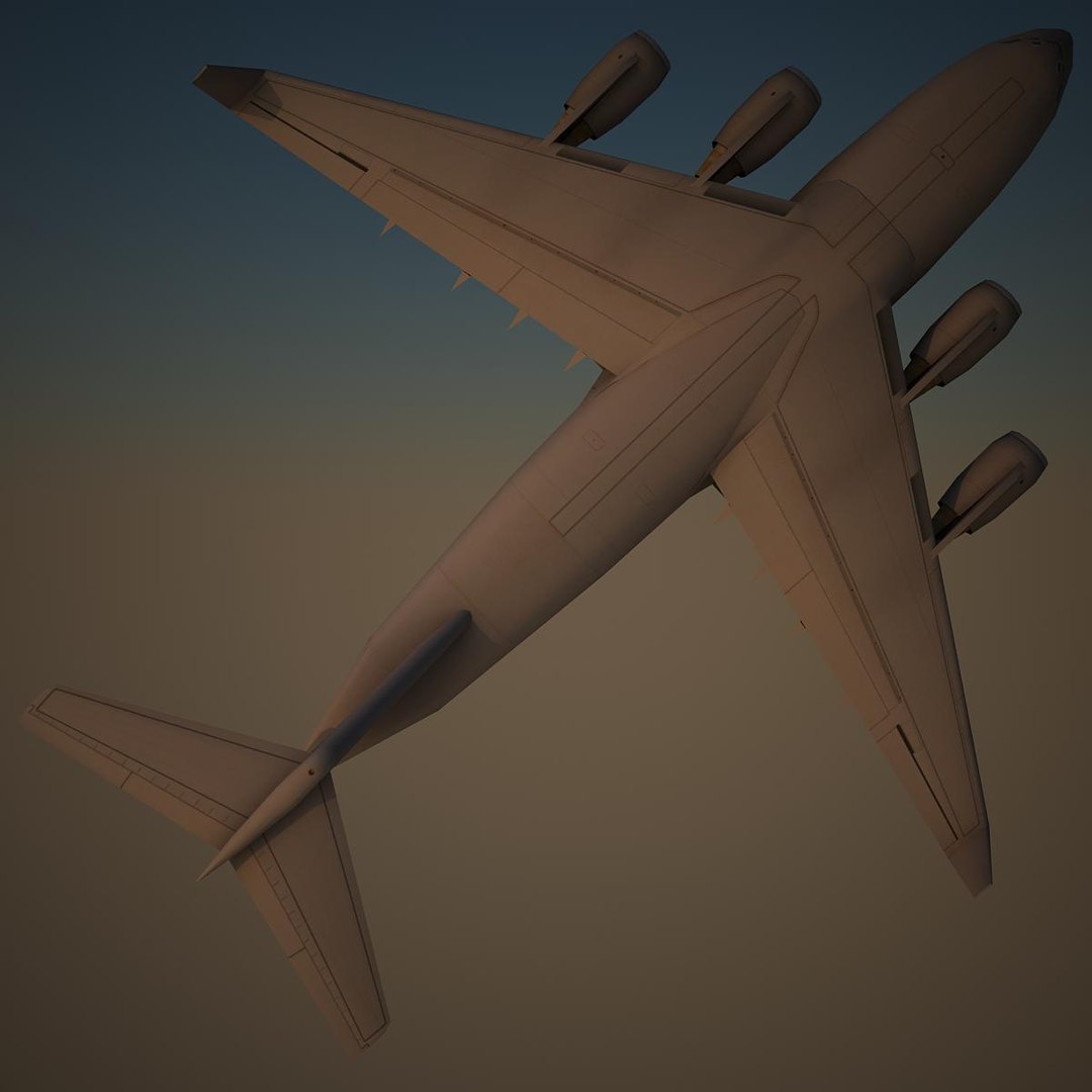 3d Boeing Rnl Military Transport Model