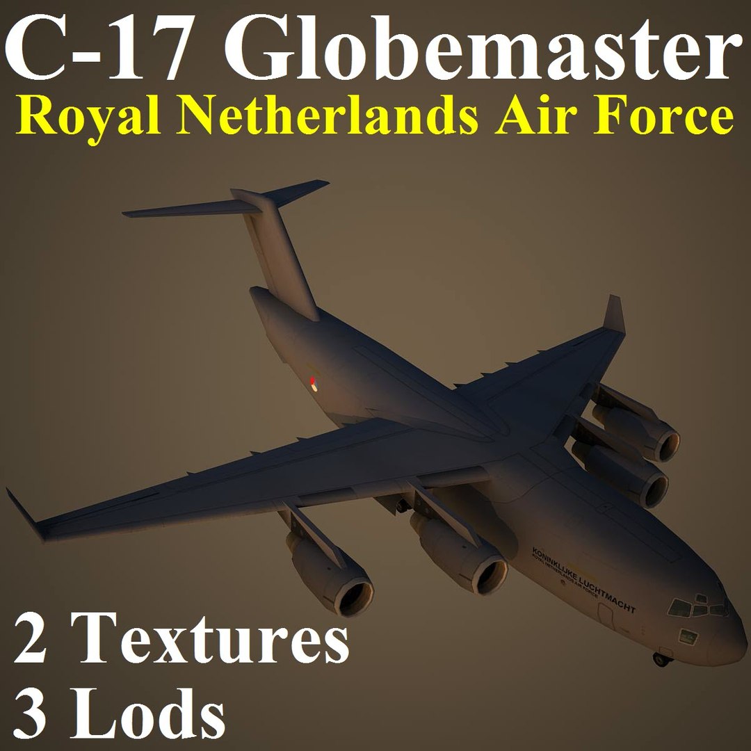 3d Boeing Rnl Military Transport Model