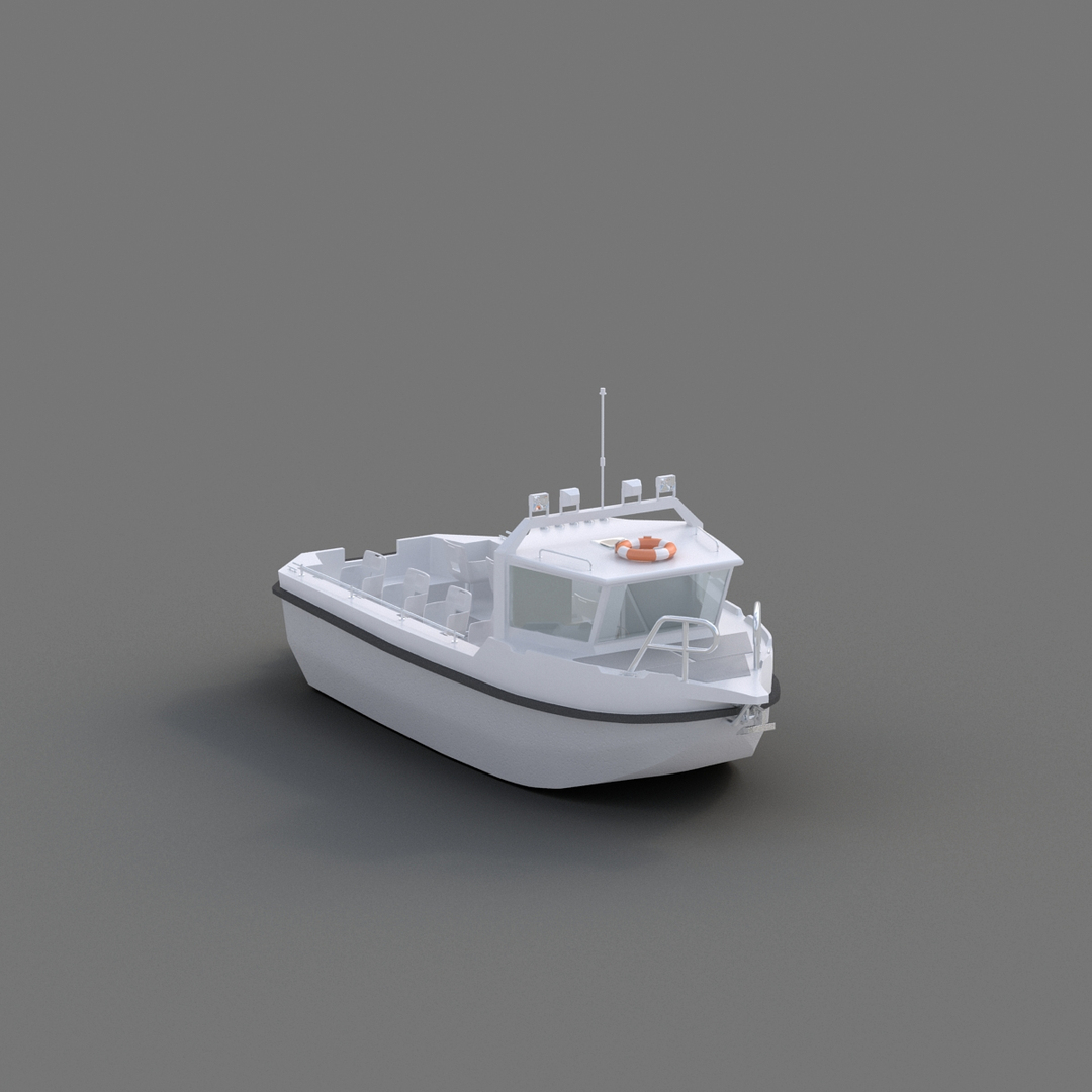 Trolling Boat 3d Model